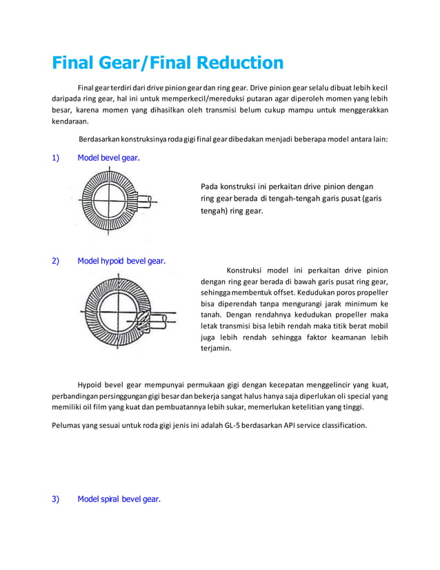 Pemeliharaan dan pebaikan diferential (gardan) pak i gusti made am(1) | DOCX