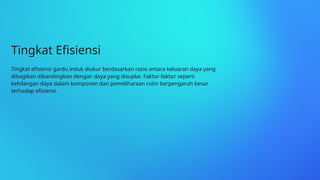 Pemeliharaan Gardu Induk dan sistem efisiensi | PPTX