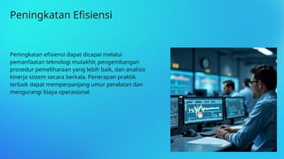 Pemeliharaan Gardu Induk dan sistem efisiensi | PPTX