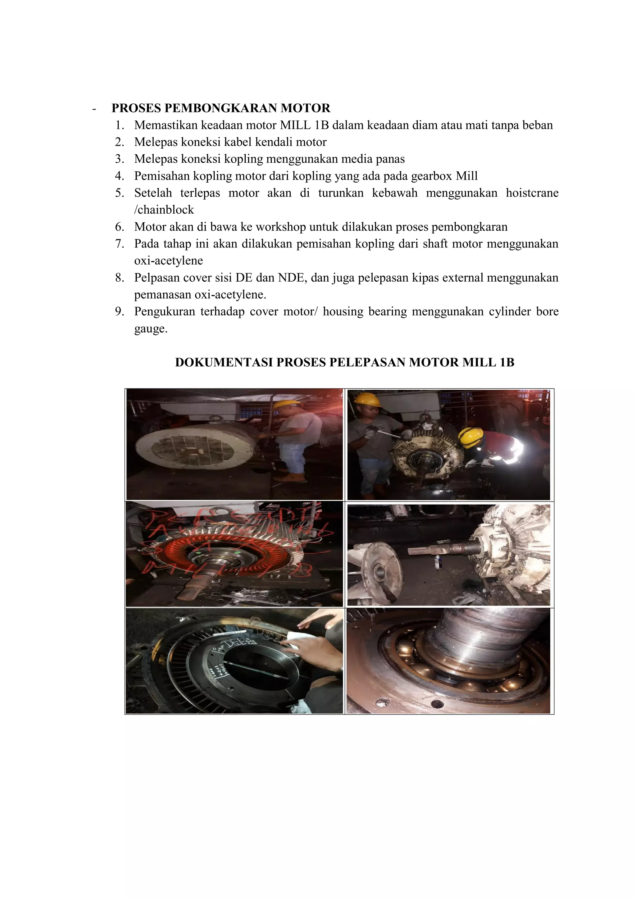 Pemeliharaan motor listrik 6kv trans | PDF