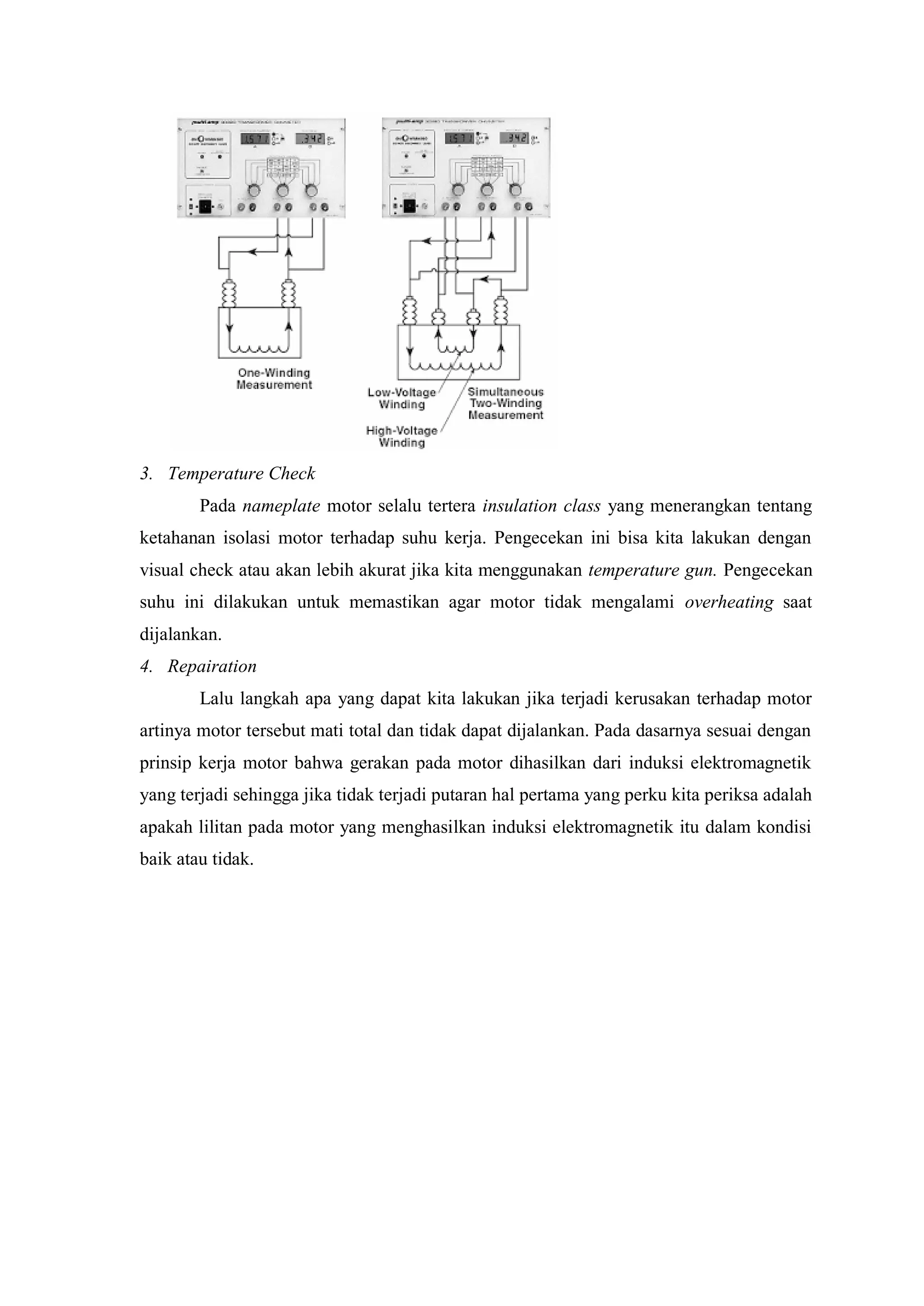 Pemeliharaan motor listrik 6kv trans | PDF