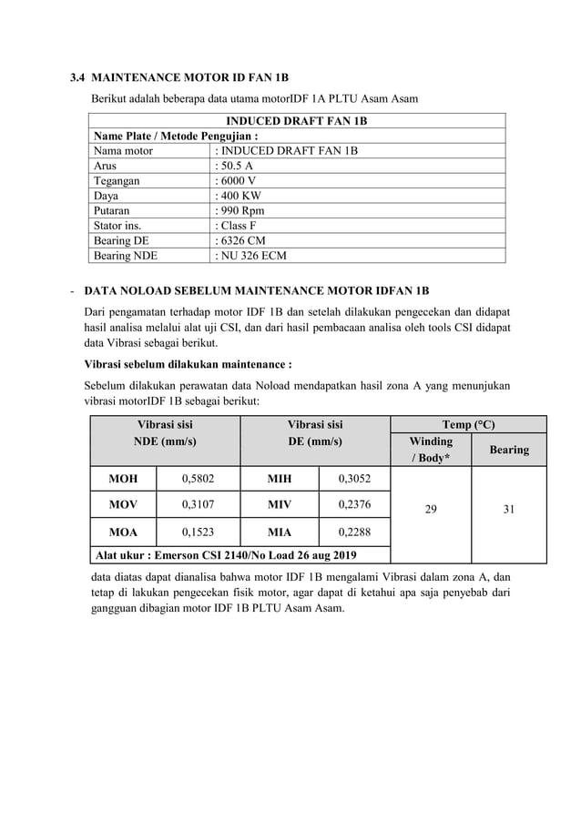 Pemeliharaan motor listrik 6kv trans | PDF