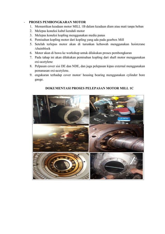 Pemeliharaan motor listrik 6kv trans | PDF