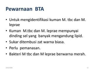 Pemeriksaan bakteri-dengan-pewarnaan | PPTX