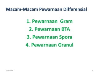 Pemeriksaan bakteri-dengan-pewarnaan | PPTX