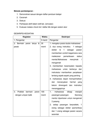Pemeriksaan status-mental jiwa | PDF