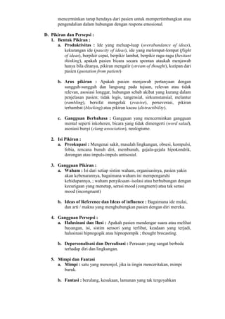 Pemeriksaan status-mental jiwa | PDF