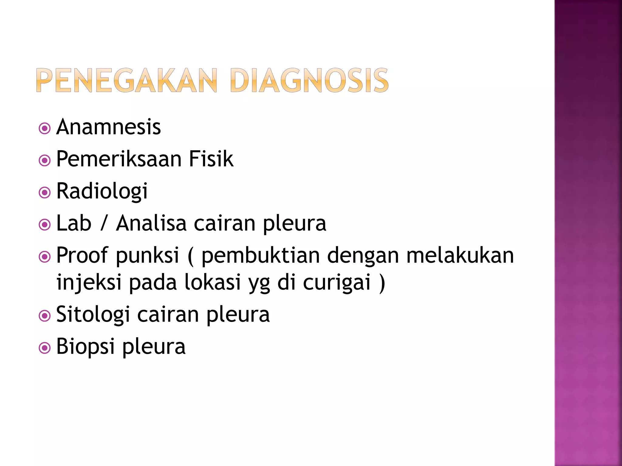 Pemeriksaan cairan pleura | PPTX