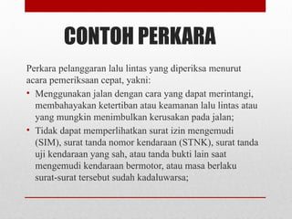 PEMERIKSAAN CEPAT ilmu hukum powerpoint ppt | PPTX