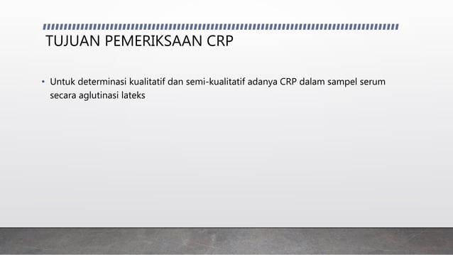 Pemeriksaan (crp) xii tlm | PPTX