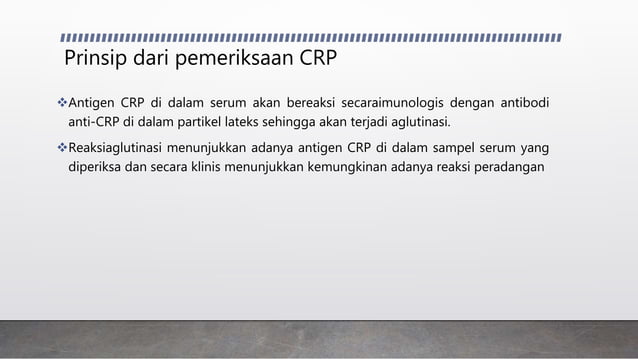 Pemeriksaan (crp) xii tlm | PPTX