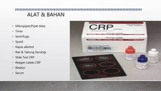 Pemeriksaan (crp) xii tlm | PPTX