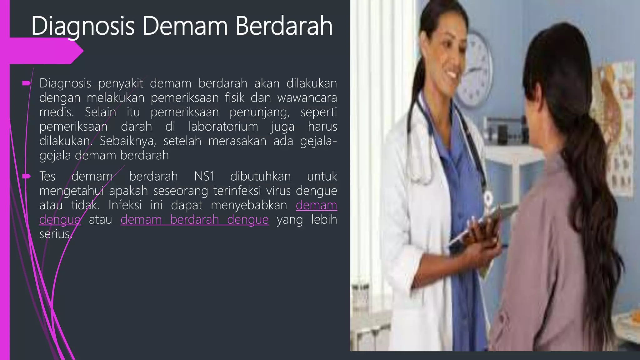 Pemeriksaan demam berdarah dengue (ns1) | PPTX