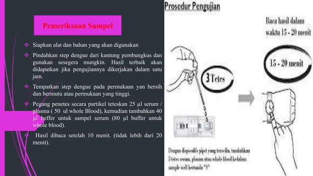 Pemeriksaan demam berdarah dengue (ns1) | PPTX