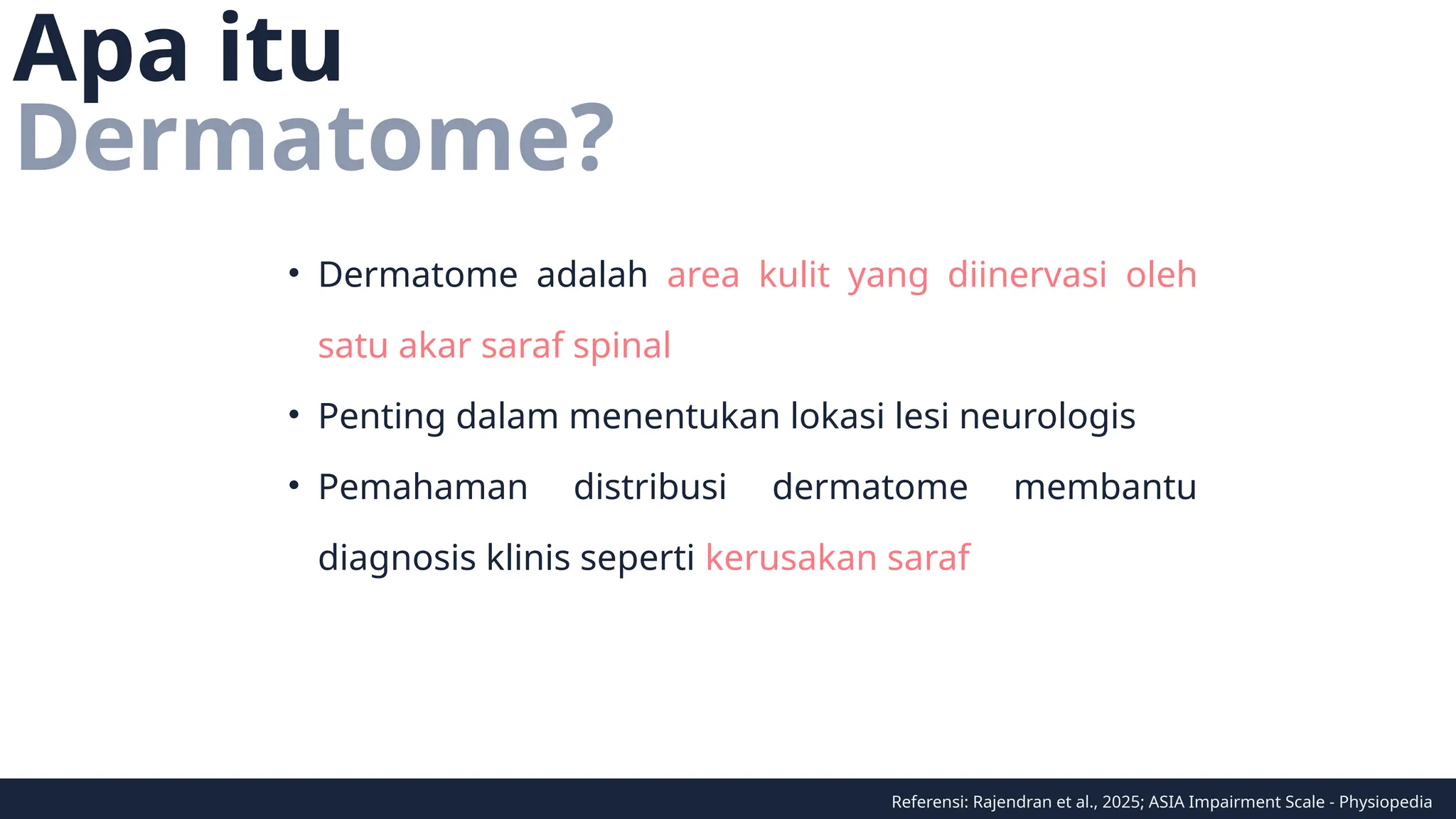 Dermatome examination in routine neurological examination | PPTX