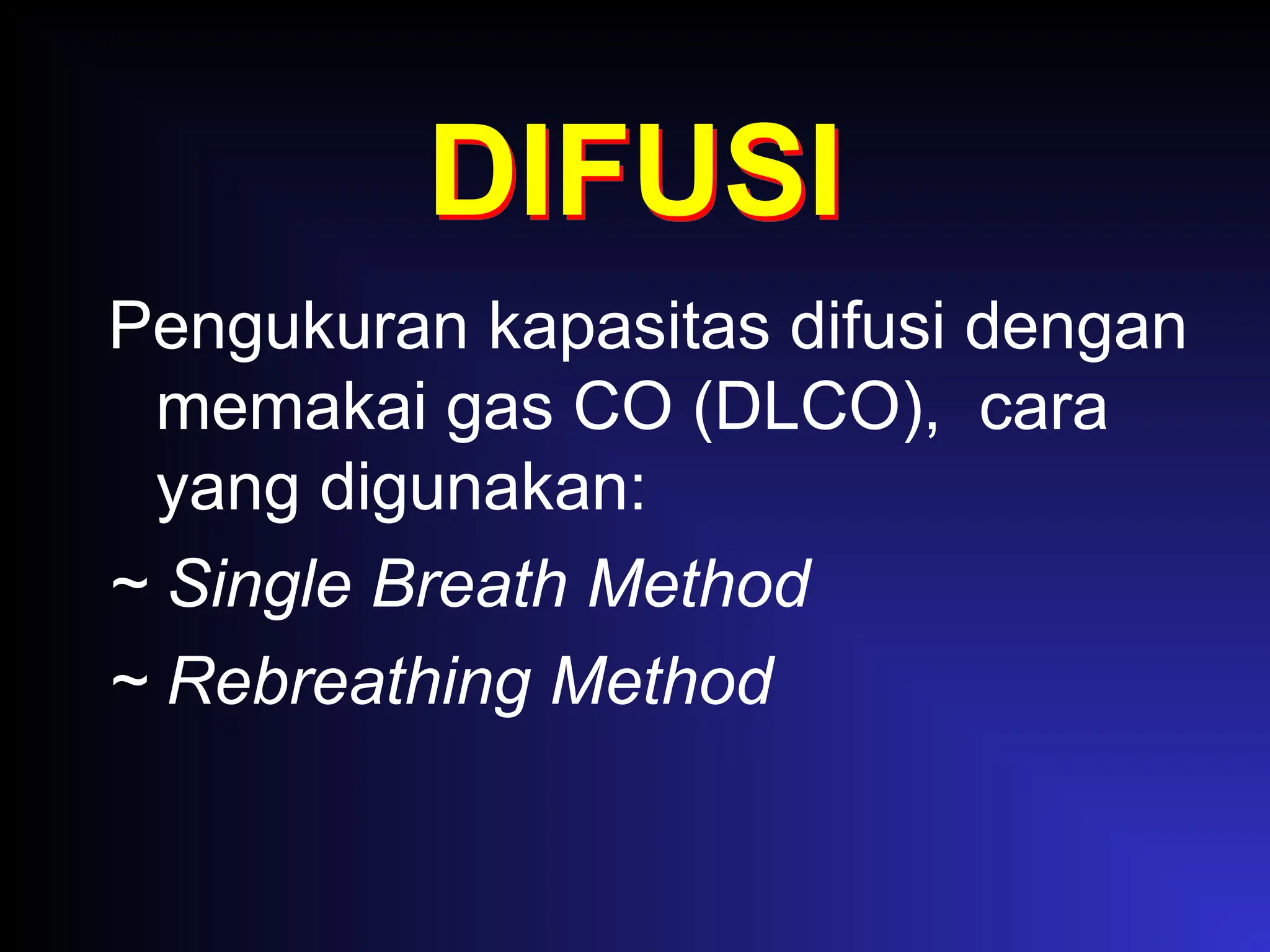 PEMERIKSAAN FAAL PARU BAGIAN PLMONOLOGI DAN ILMU KEDOKTERAN RESPIRASI ...