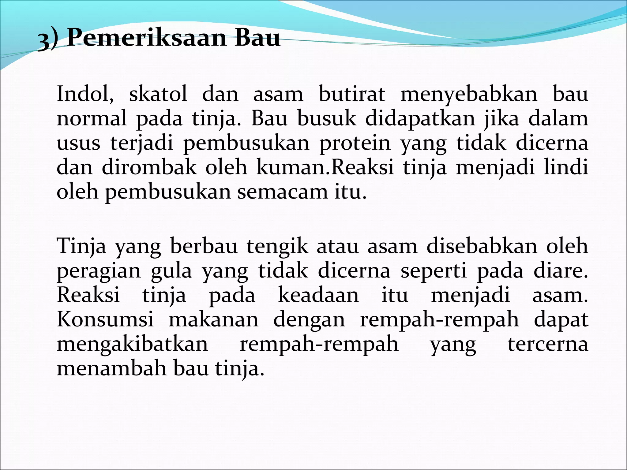 Pemeriksaan faeses | PPT