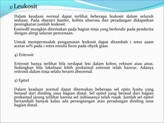 Pemeriksaan faeses | PPT