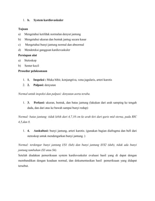 Pemeriksaan fisik 1 | DOCX