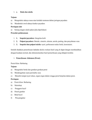 Pemeriksaan fisik 1 | DOCX