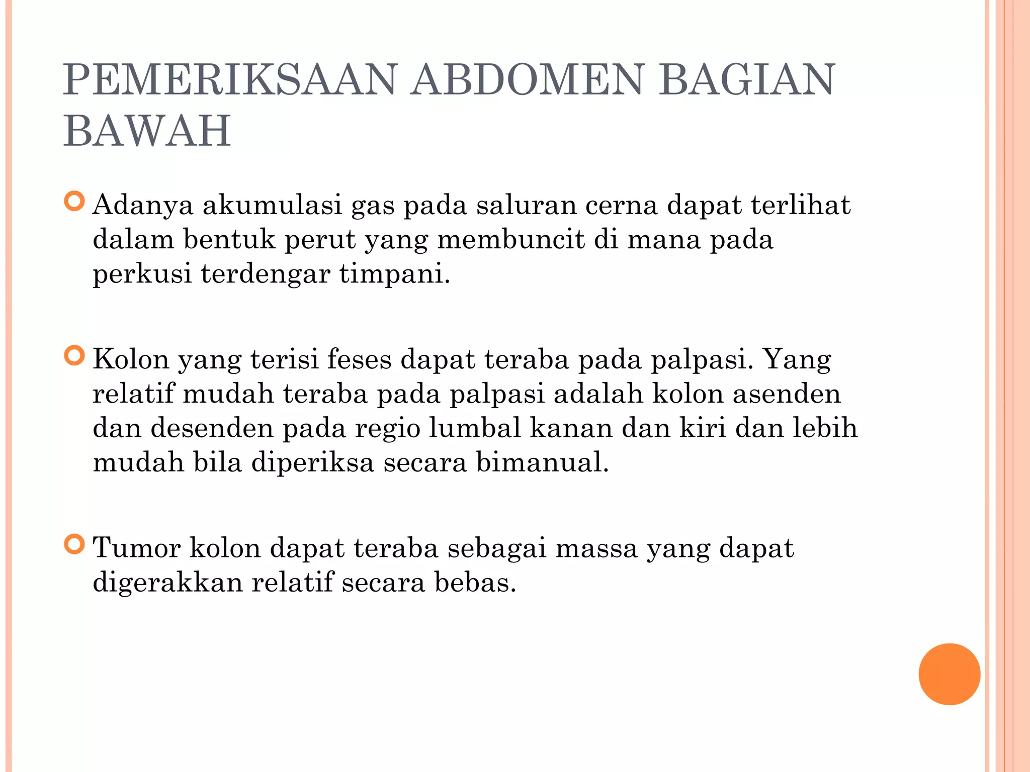 Pemeriksaan fisik abdomen anang | PPT