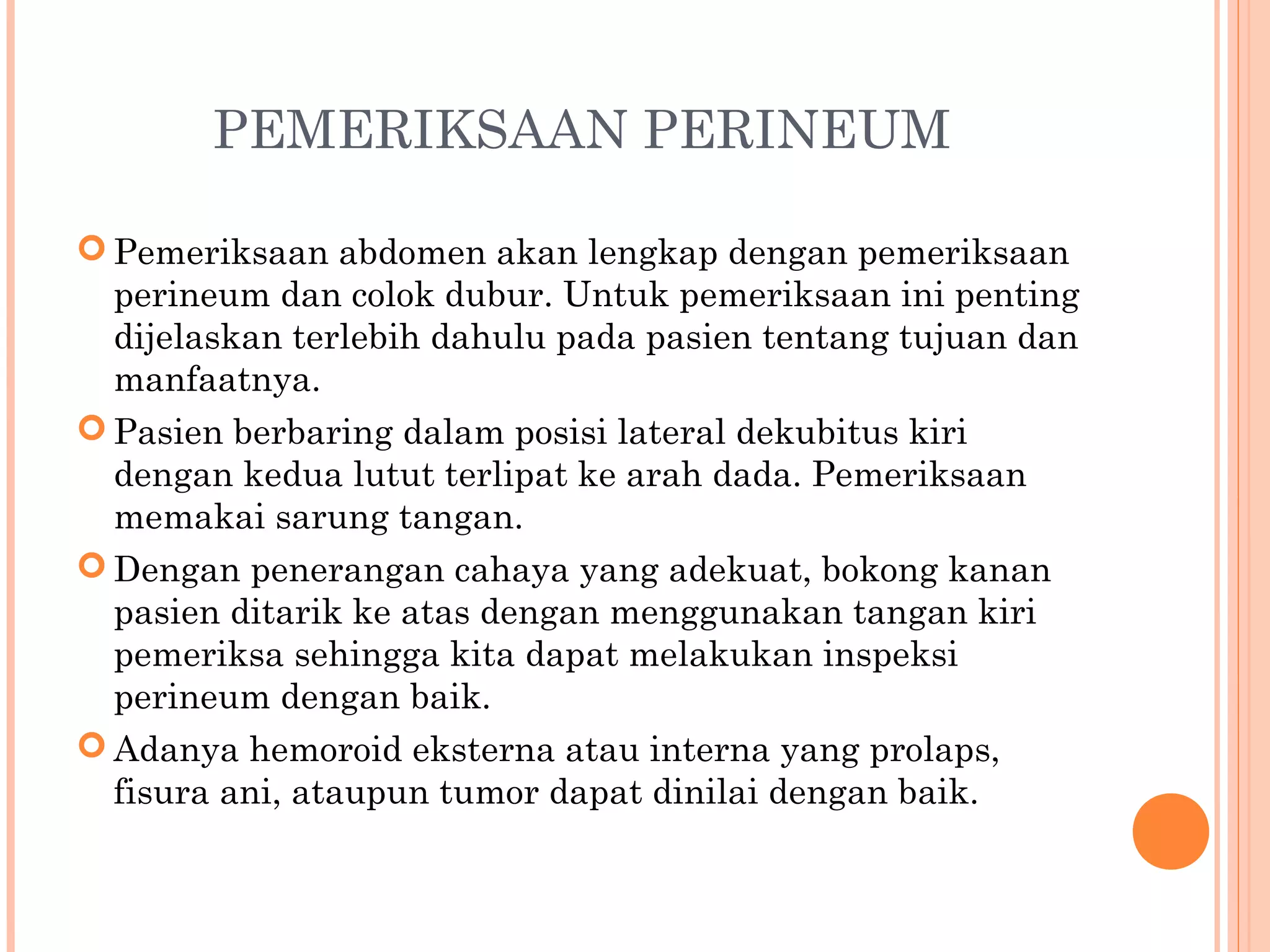 Pemeriksaan fisik abdomen anang | PPT