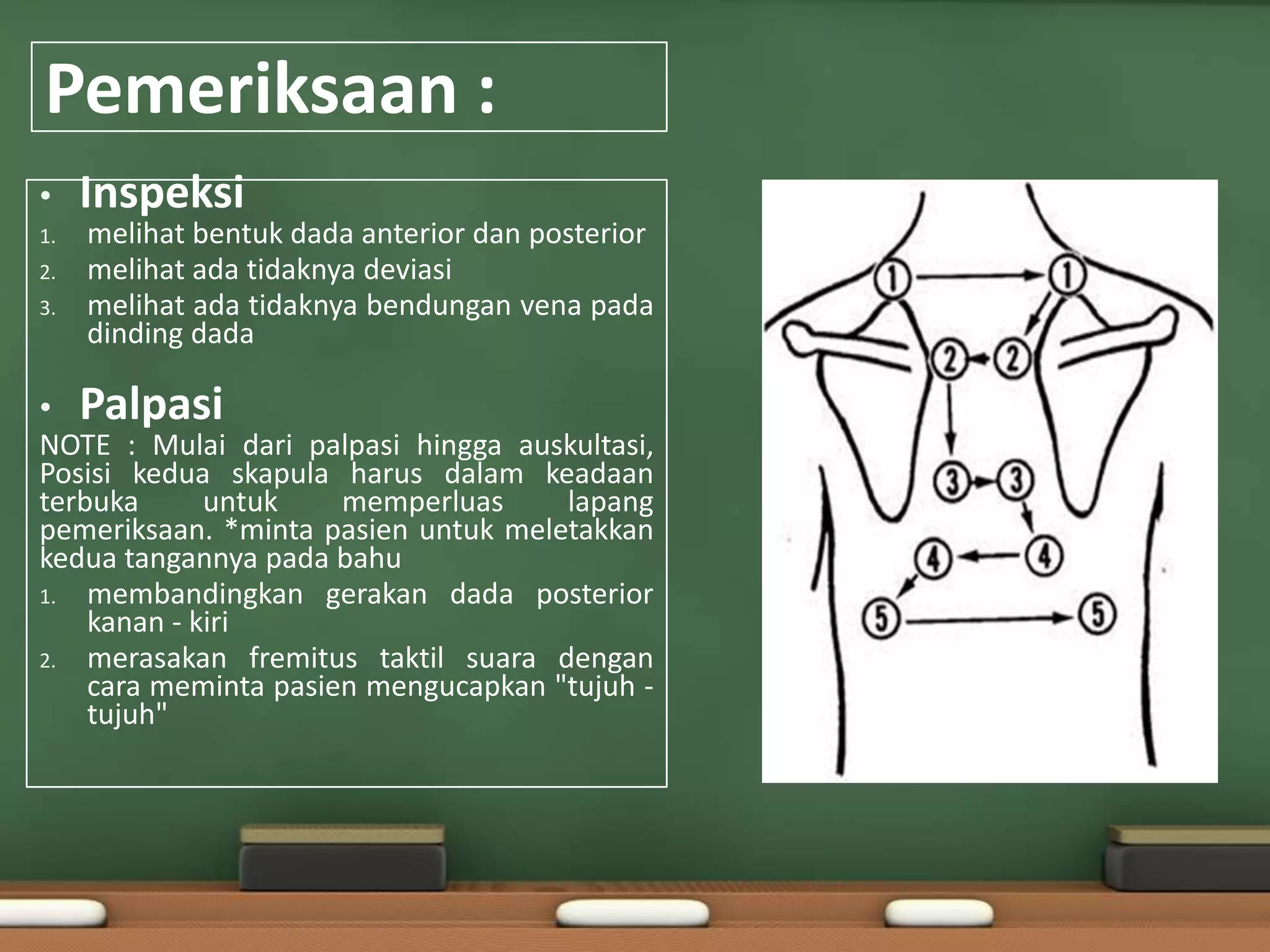 Pemeriksaan fisik thorax, pulmonalis, jantung | PPTX