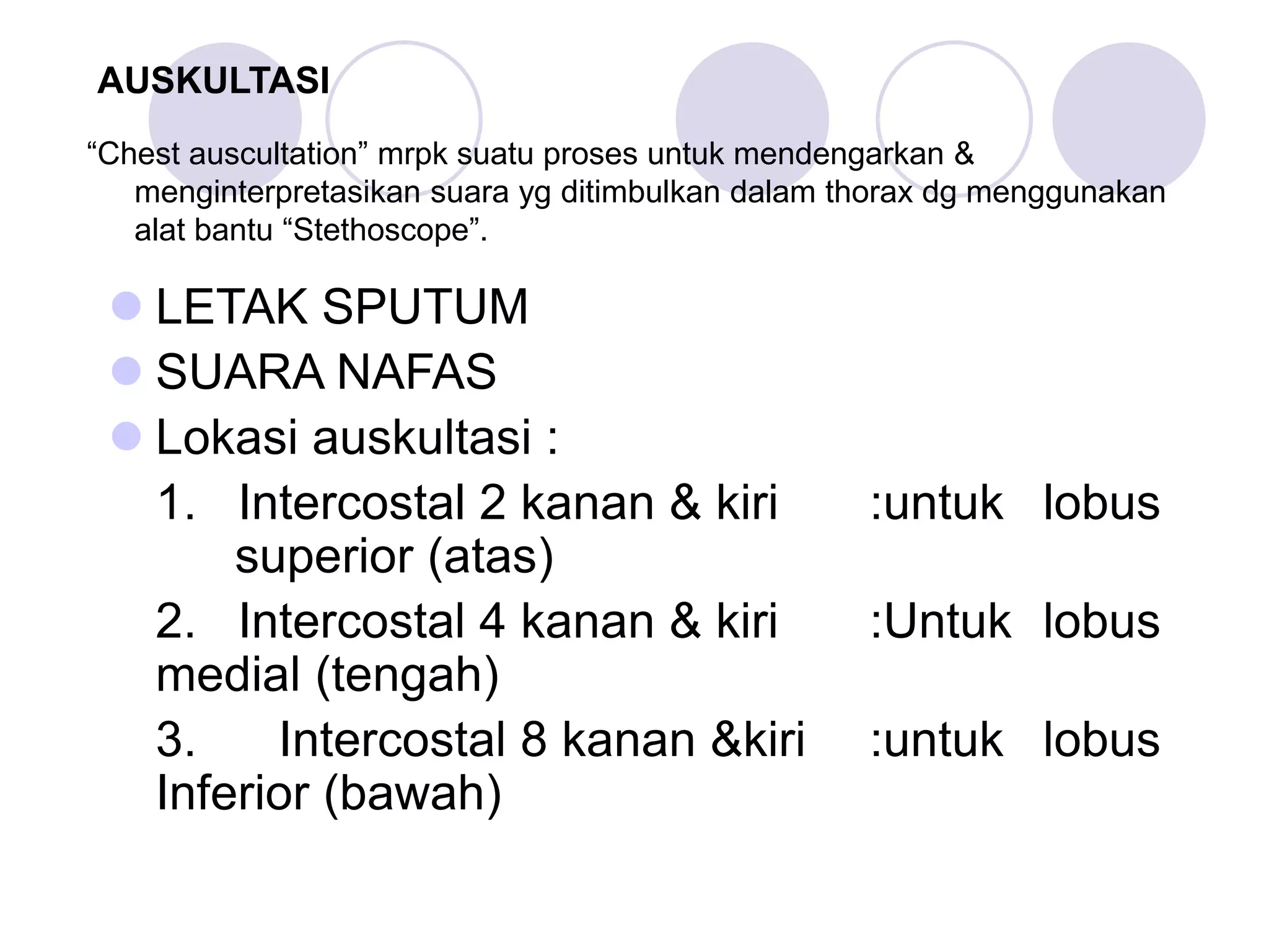 PEMERIKSAAN FISIOTERAPI PD KASUS RESPIRASI.ppt