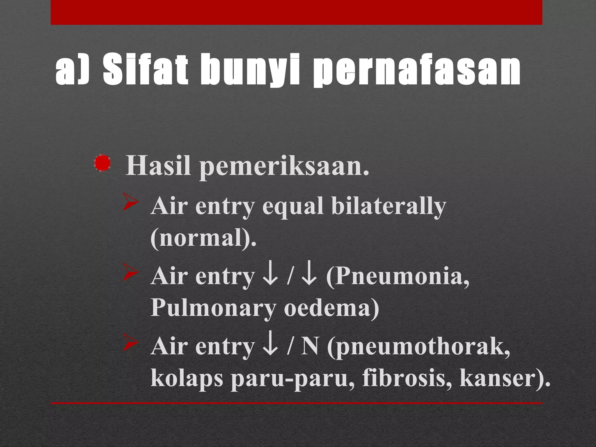 PEMERIKSAAN FIZIKAL SISTEM SALURAN PERNAFASAN | PPT