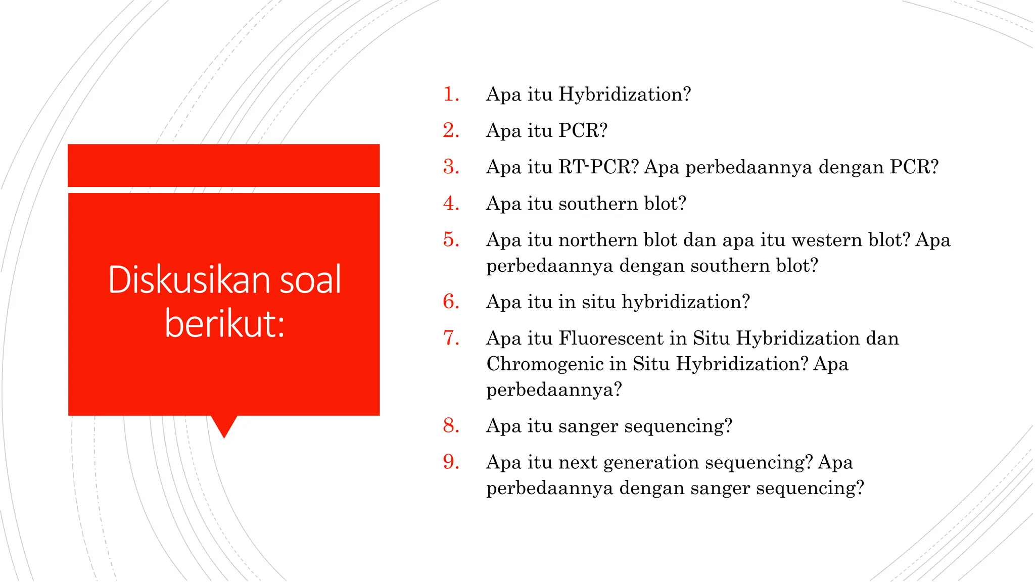 Pemeriksaan Genetik pada DNA, Jenis pemeriksaannya | PPTX