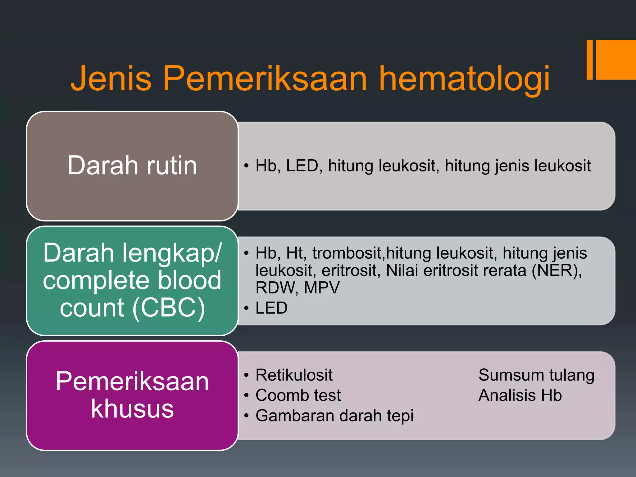 Pemeriksaan hematologi | PDF