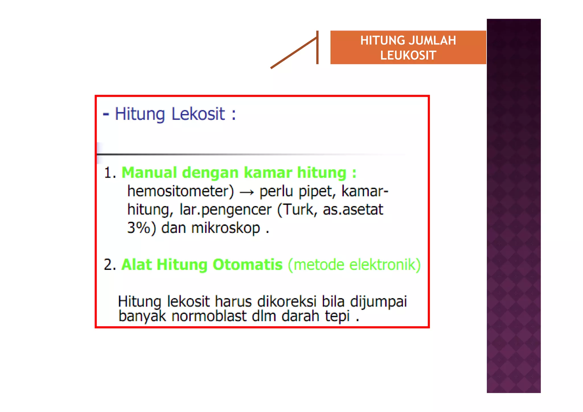 Pemeriksaan hematologi (darah rutin) | PDF