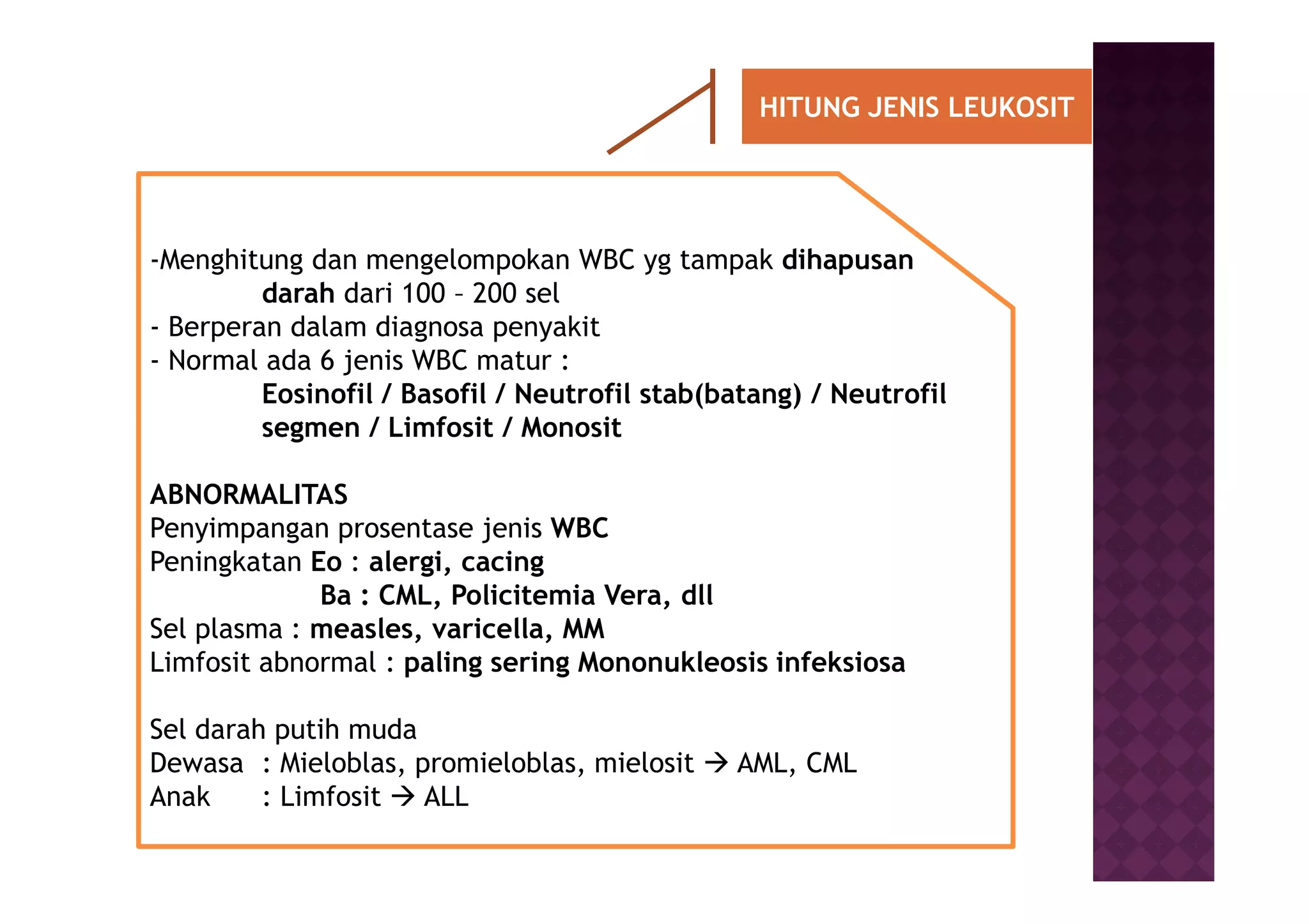 Pemeriksaan hematologi (darah rutin) | PDF