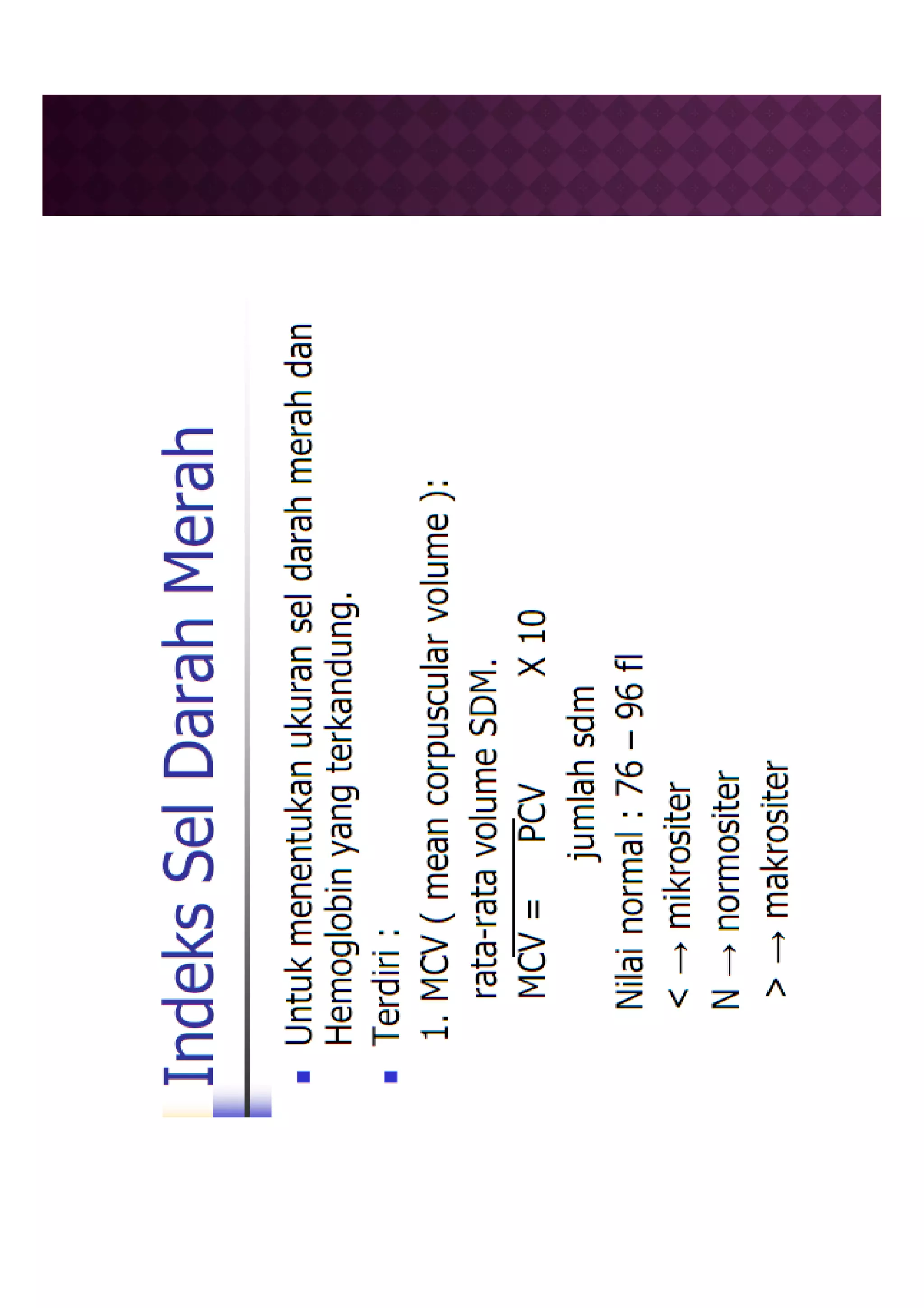 Pemeriksaan hematologi (darah rutin) | PDF