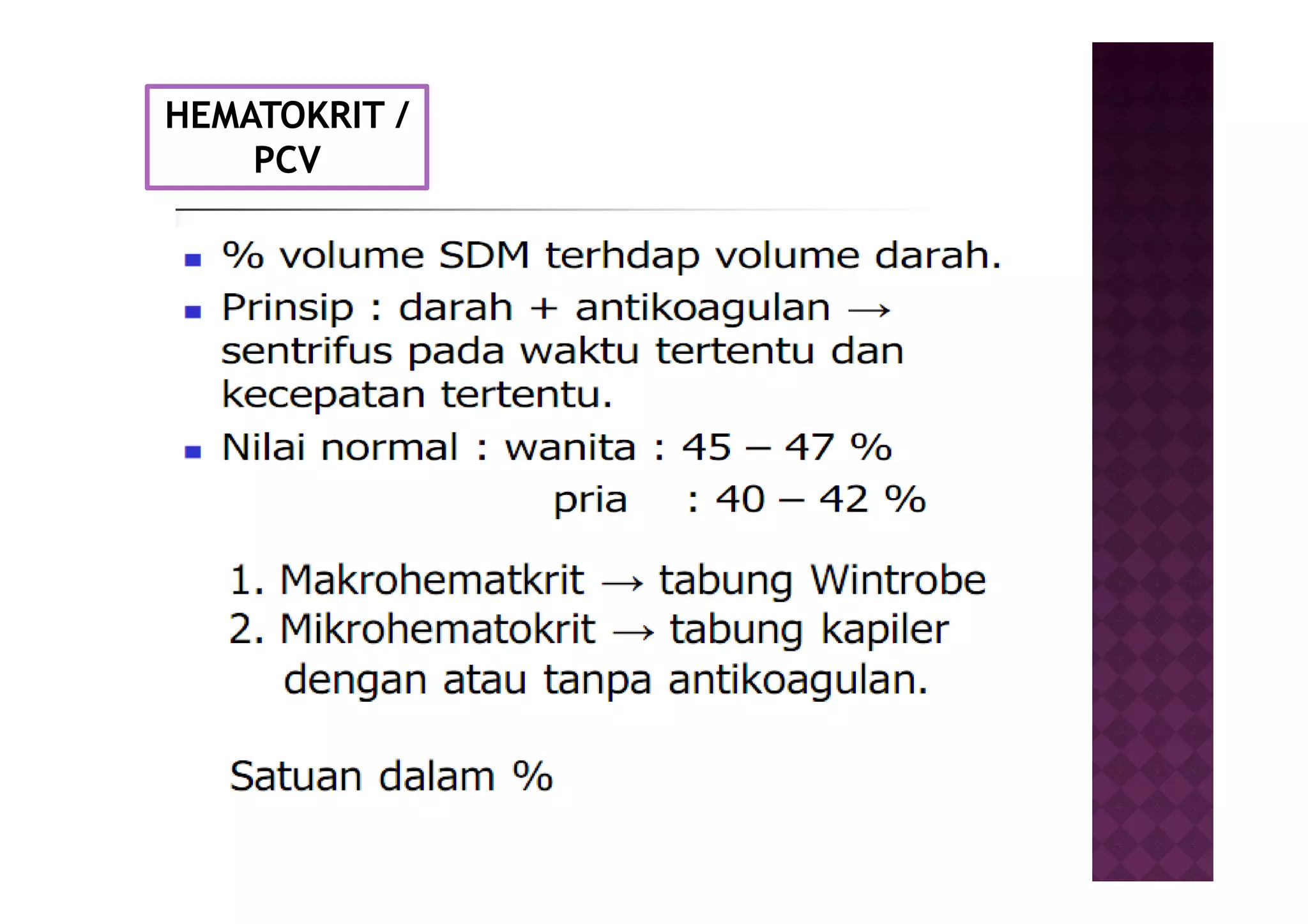 Pemeriksaan hematologi (darah rutin) | PDF