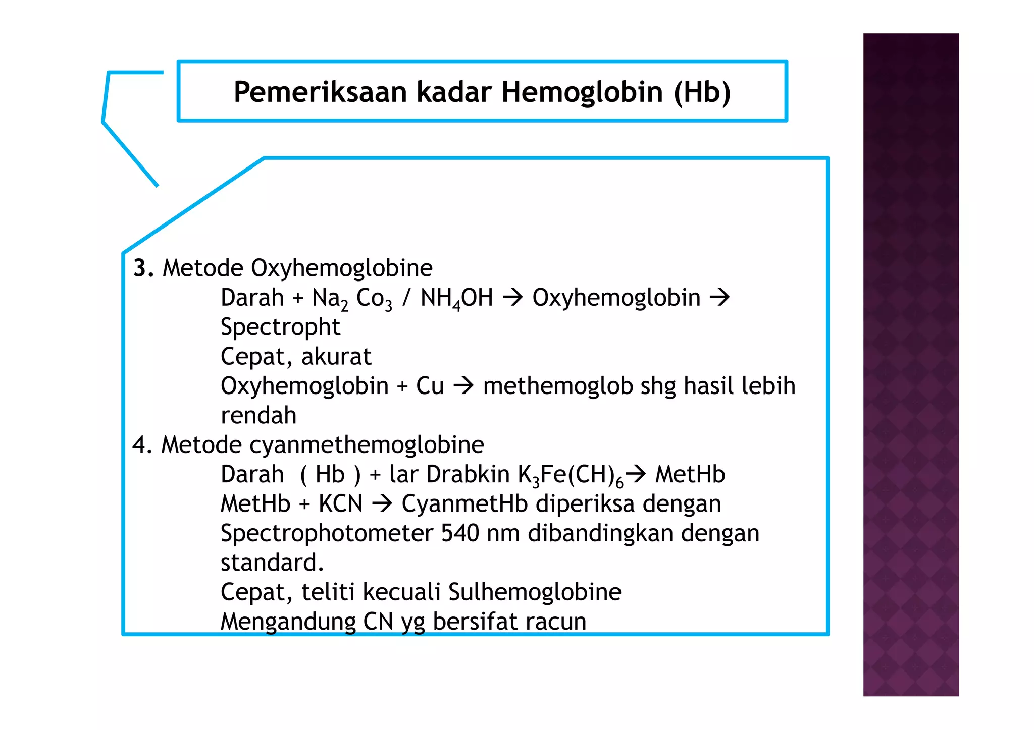 Pemeriksaan hematologi (darah rutin) | PDF