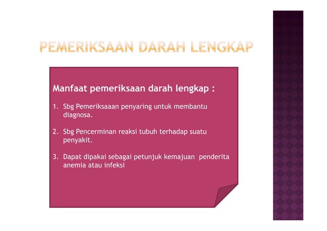 Pemeriksaan hematologi (darah rutin) | PDF