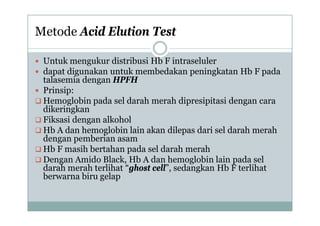 Pemeriksaan hemoglobin fetus (hb f) | PDF