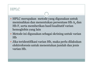 Pemeriksaan hemoglobin fetus (hb f) | PDF