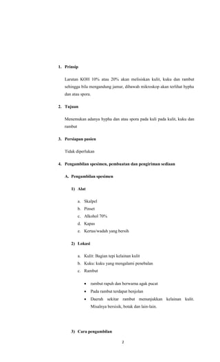 Pemeriksaan jamur secara mikroskopik | PDF