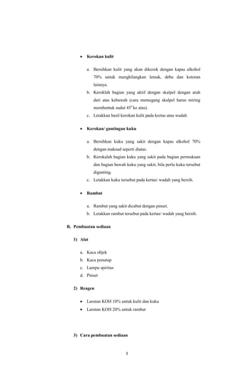 Pemeriksaan jamur secara mikroskopik | PDF