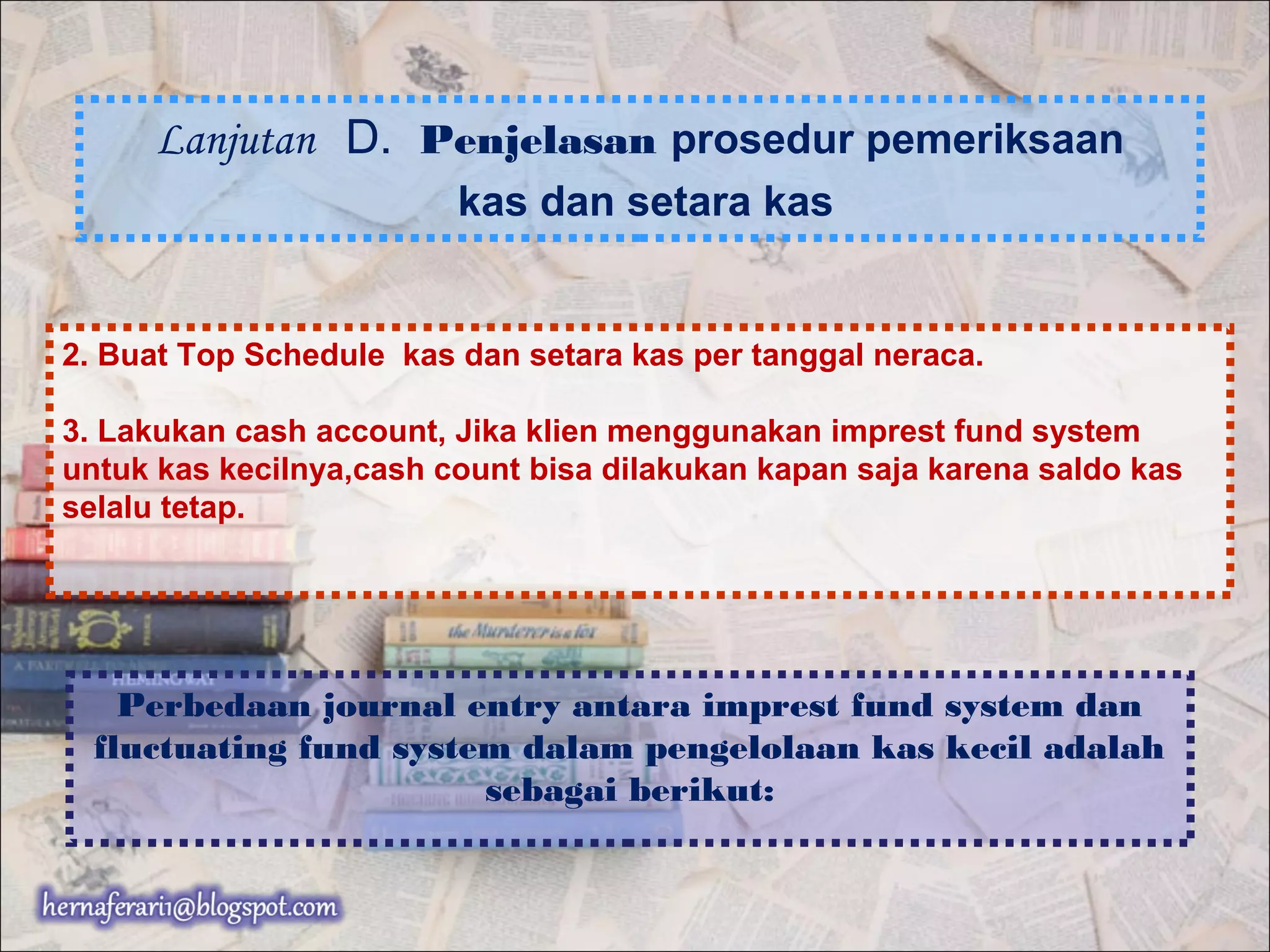 Pemeriksaan kas dan setara kas (fix) | PPT
