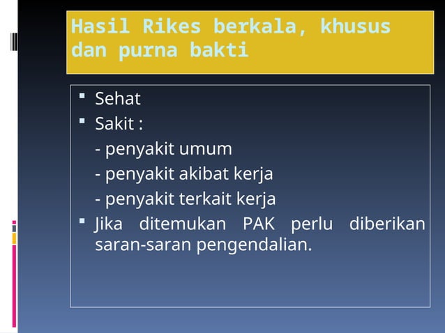 PEMERIKSAAN KESEHATTAN TENAGA KERJJA.ppt