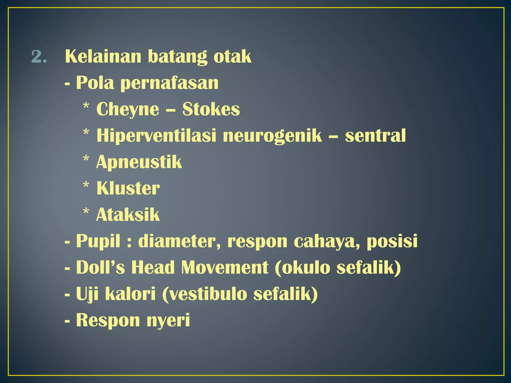 Pemeriksaan klinik neurologi | PPT