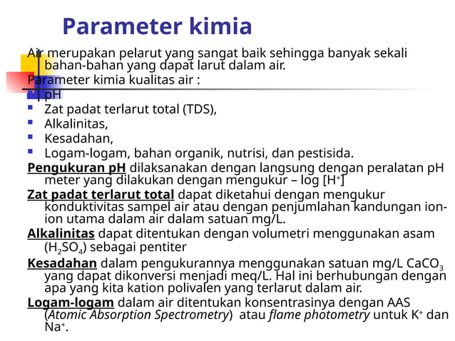 Pemeriksaan Kualitas fisik, kimia, biologi air.ppt.pptx