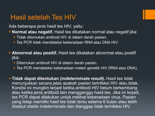 Pemeriksaan laboratorium hiv | PPTX