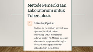 Pemeriksaan Laboratorium untuk Diagnosa Tuberculosis (TBC.pptx