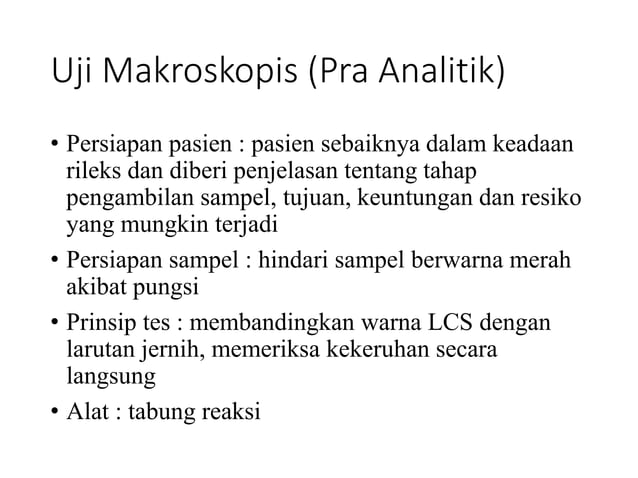 PEMERIKSAAN LCS, Glukosa, Asam Urat.pptx