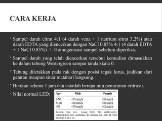 Pemeriksaan LED (metode, cara, hingga faktor yang dapat mempengaruhi ...