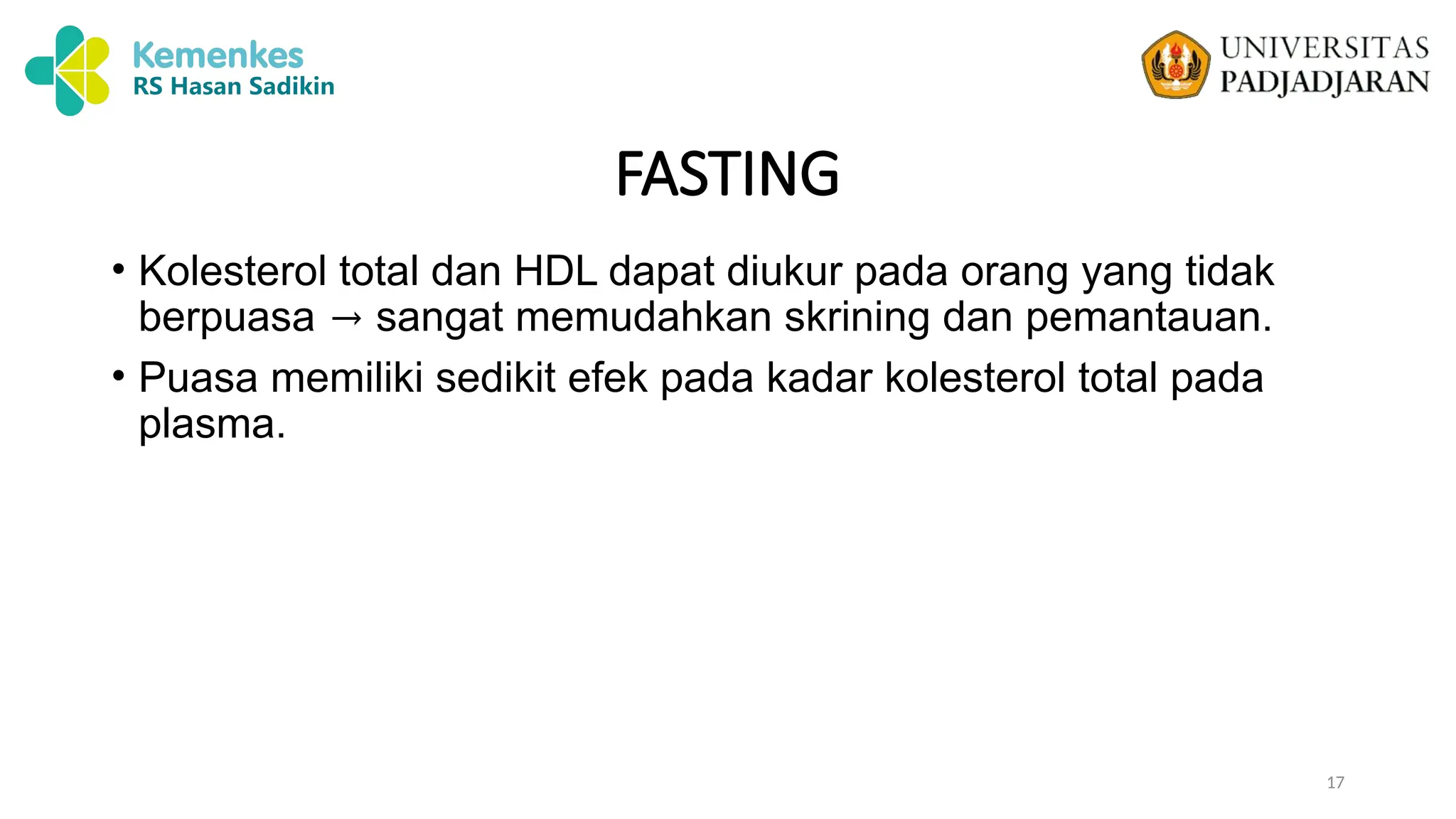 PEMERIKSAAN LIPIDPemeriksaan profil lipid (kolesterol total, hdl, ldl, trigliserid beserta ...